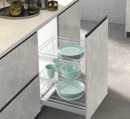 3 Layer Pull-Out Wire Type Drawer Organizer